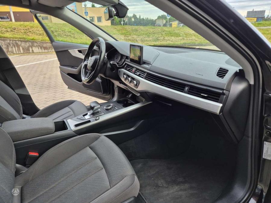 Black Audi A4 2016 in Utena, with an engine capacity of 1.97 L and mileage of 310 thousand km for 8990 €, photo 17 on AUTOMOTO.COM.LV