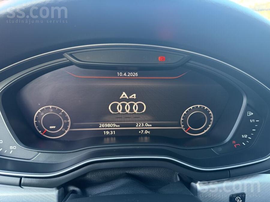 Black Audi A4 2016 in Riga, with an engine capacity of 2.00 L and mileage of 273 thousand km for 9000 €, photo 13 on AUTOMOTO.COM.LV