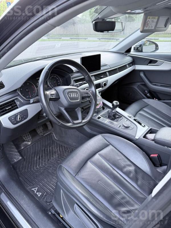 Black Audi A4 2016 in Riga, with an engine capacity of 2.00 L and mileage of 216 thousand km for 10500 €, photo 5 on AUTOMOTO.COM.LV