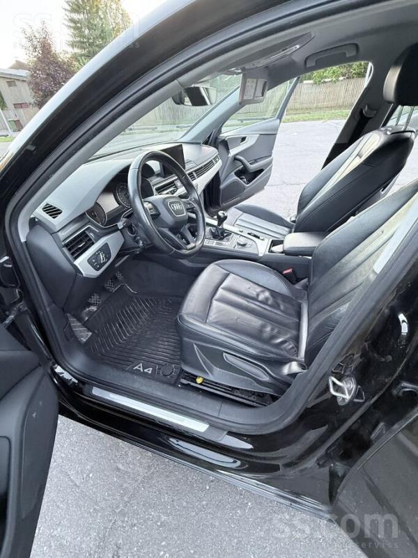 Black Audi A4 2016 in Riga, with an engine capacity of 2.00 L and mileage of 216 thousand km for 10500 €, photo 7 on AUTOMOTO.COM.LV