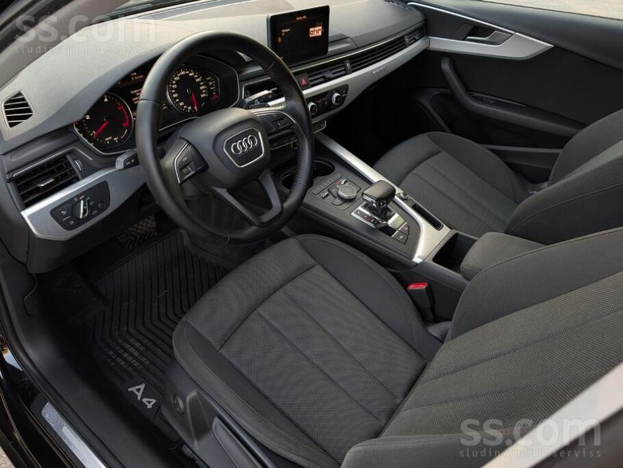 Black Audi A4 2016 in Jurmala, with an engine capacity of 2.00 L and mileage of 0 thousand km for 9950 €, photo 14 on AUTOMOTO.COM.LV
