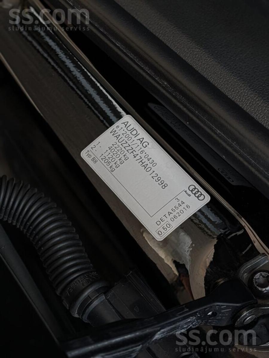 Black Audi A4 2016 in Jurmala, with an engine capacity of 2.00 L and mileage of 0 thousand km for 9950 €, photo 35 on AUTOMOTO.COM.LV