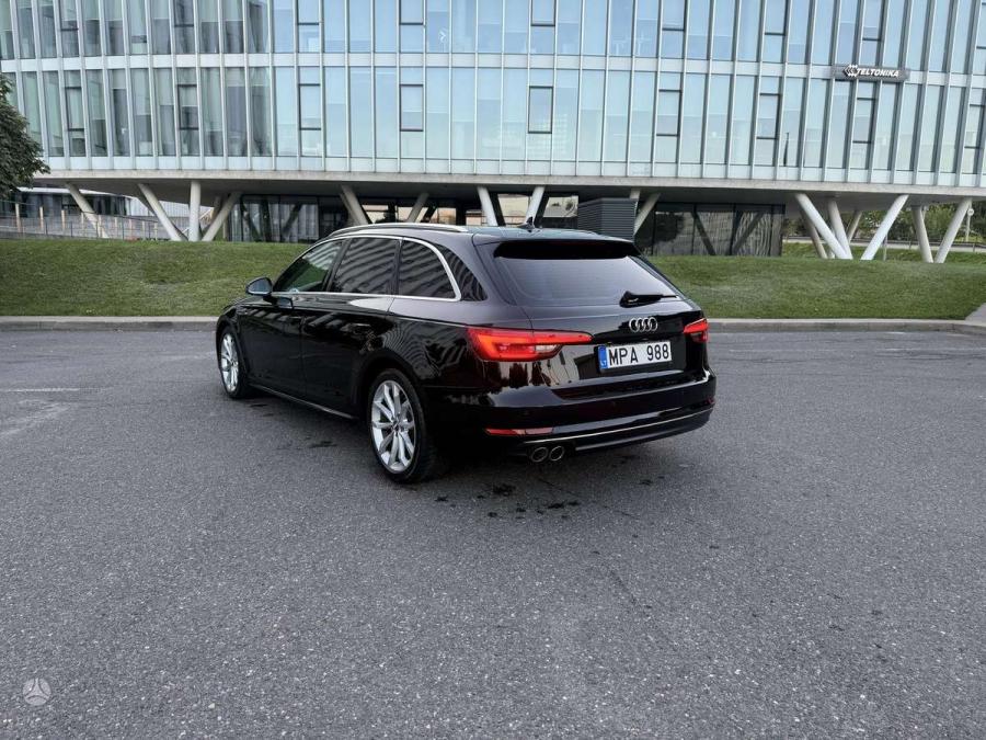 Black Audi A4 2016 in Vilnius, with an engine capacity of 1.97 L and mileage of 337 thousand km for 12500 €, photo 7 on AUTOMOTO.COM.LV