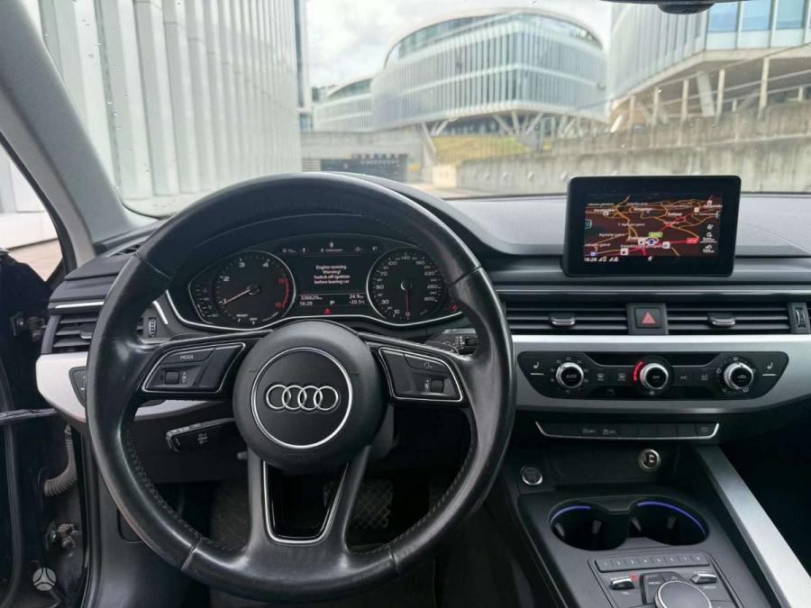Black Audi A4 2016 in Vilnius, with an engine capacity of 1.97 L and mileage of 337 thousand km for 12500 €, photo 11 on AUTOMOTO.COM.LV