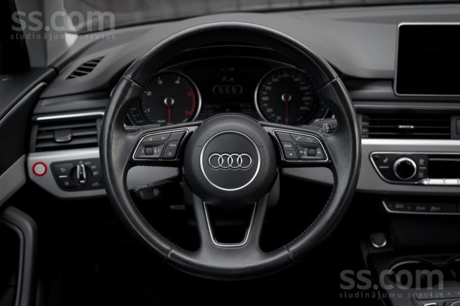 Black Audi A4 2016 in Tukums, with an engine capacity of 2.00 L and mileage of 266 thousand km for 12550 €, photo 19 on AUTOMOTO.COM.LV