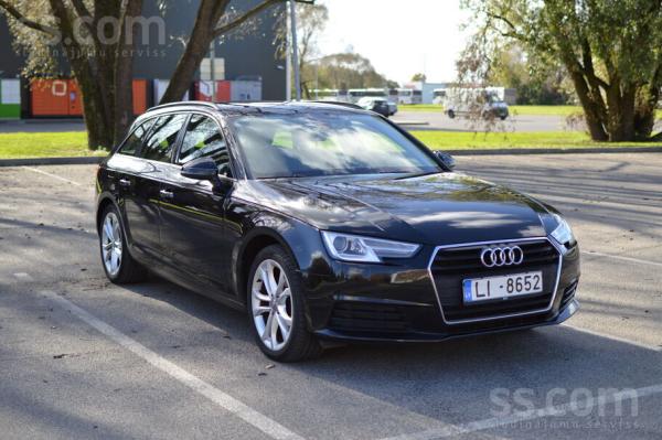 Black Audi A4 2016 in Riga, with an engine capacity of 2.00 L and mileage of 298 thousand km for 10800 €, photo 1 on AUTOMOTO.COM.LV