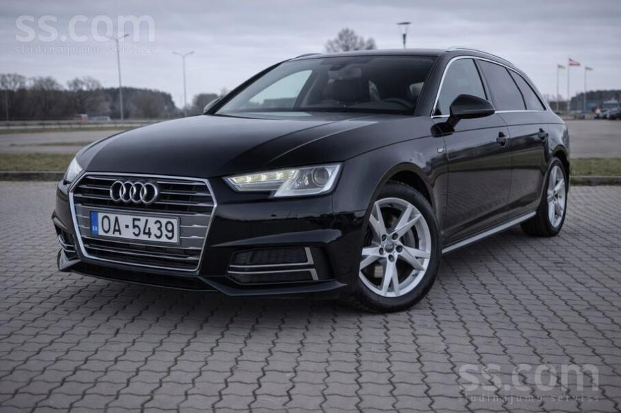 Black Audi A4 2016 in Riga, with an engine capacity of 3.00 L and mileage of 267 thousand km for 10500 €, photo 1 on AUTOMOTO.COM.LV