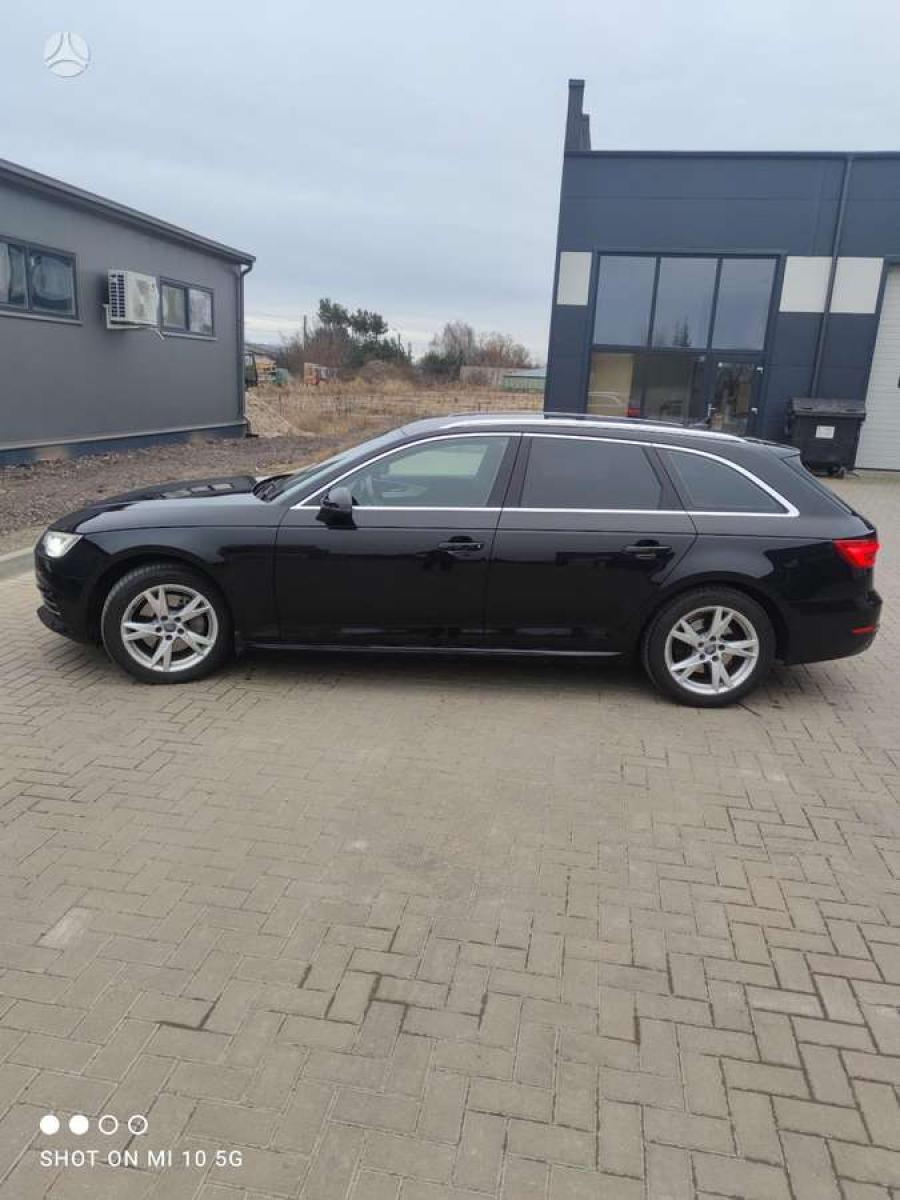 Black Audi A4 2017 in Panevezys, with an engine capacity of 1.97 L and mileage of 201 thousand km for 14650 €, photo 1 on AUTOMOTO.COM.LV