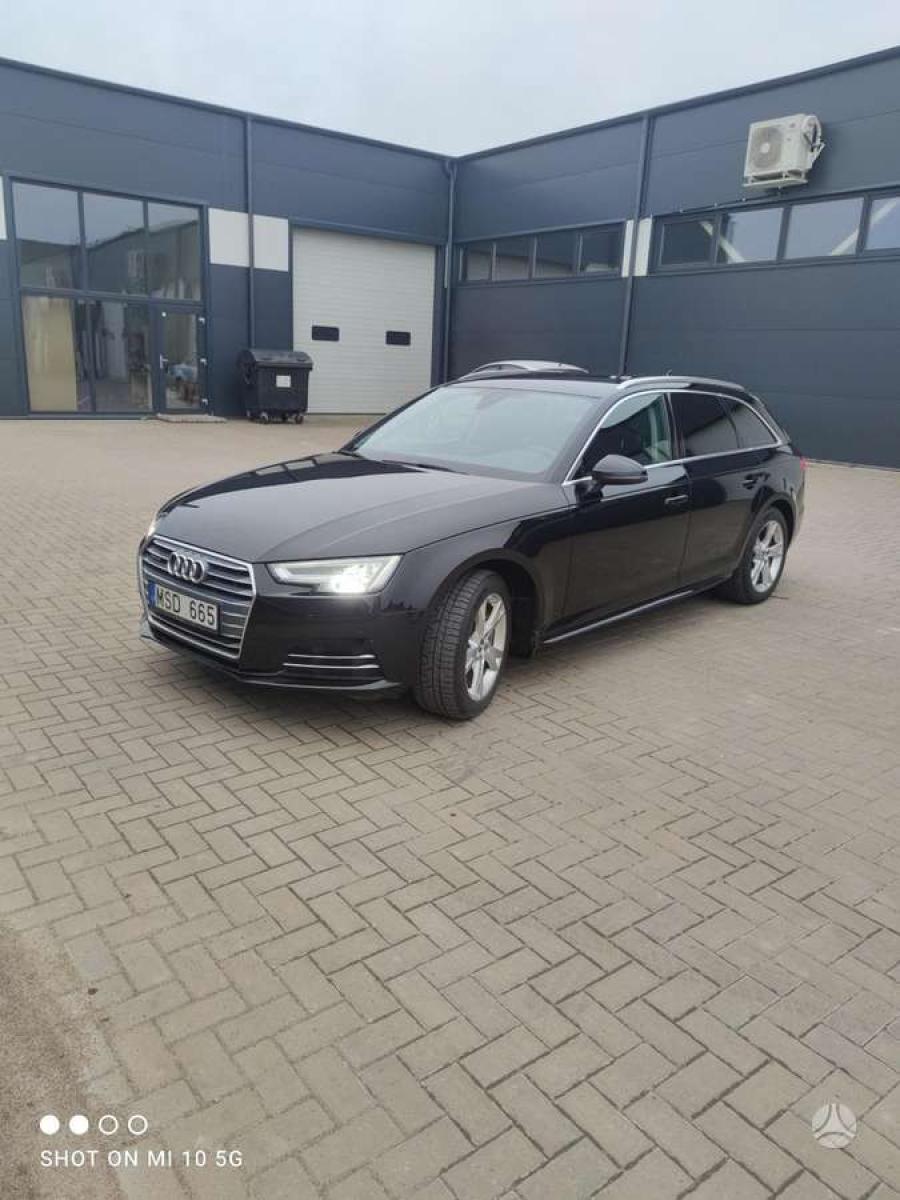 Black Audi A4 2017 in Panevezys, with an engine capacity of 1.97 L and mileage of 201 thousand km for 14650 €, photo 3 on AUTOMOTO.COM.LV