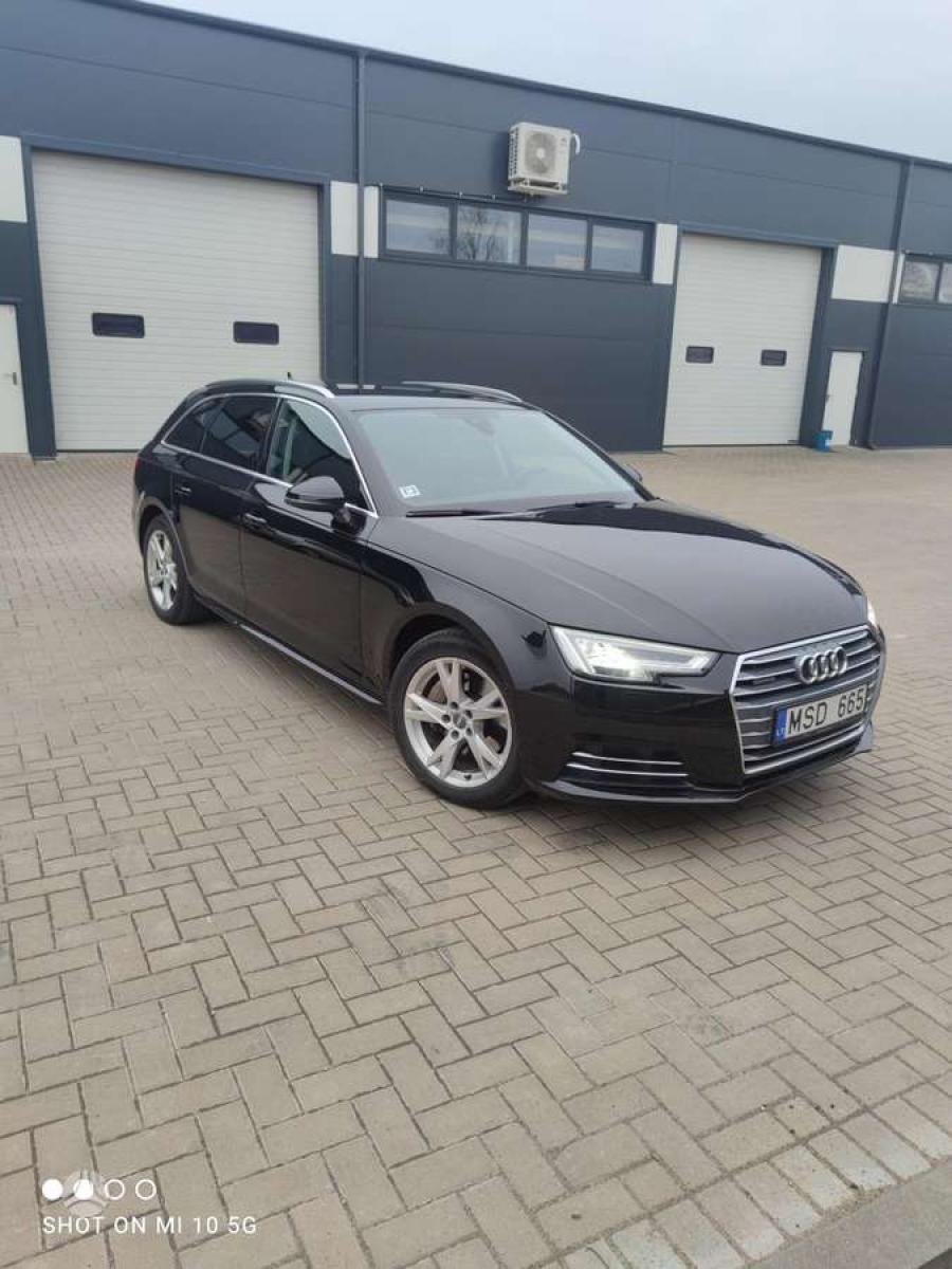Black Audi A4 2017 in Panevezys, with an engine capacity of 1.97 L and mileage of 201 thousand km for 14650 €, photo 4 on AUTOMOTO.COM.LV