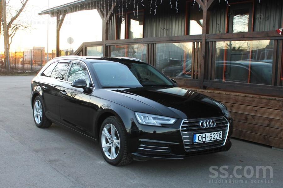 Black Audi A4 2017 in Riga, with an engine capacity of 2.00 L and mileage of 0 thousand km for 10890 €, photo 2 on AUTOMOTO.COM.LV