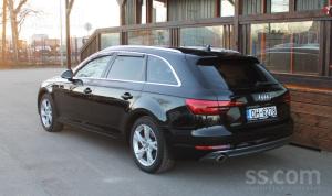 Black Audi A4 2017 in Riga, with an engine capacity of 2.00 L and mileage of 0 thousand km for 10890 €, photo 10 on AUTOMOTO.COM.LV