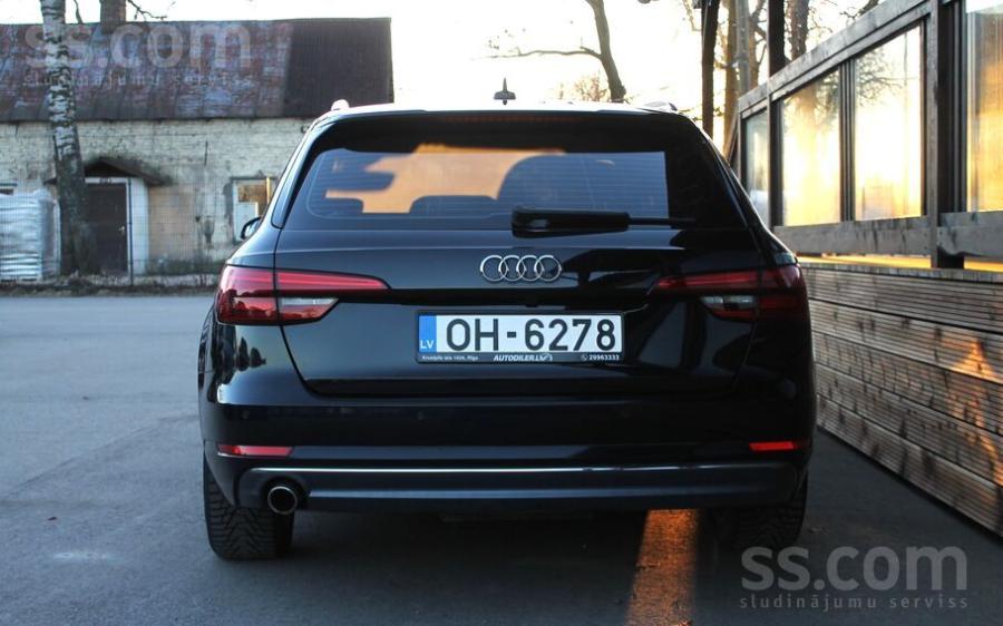 Black Audi A4 2017 in Riga, with an engine capacity of 2.00 L and mileage of 0 thousand km for 10890 €, photo 11 on AUTOMOTO.COM.LV