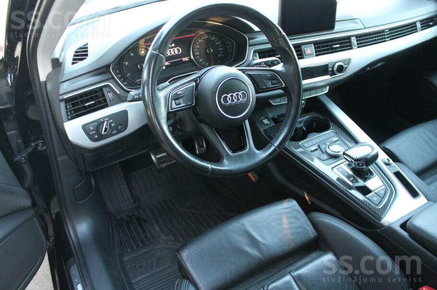 Black Audi A4 2017 in Riga, with an engine capacity of 2.00 L and mileage of 0 thousand km for 10890 €, photo 21 on AUTOMOTO.COM.LV