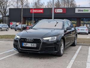 Melns Audi A4 2017 Rīga, ar dzinēja tilpumu 2.00 L un nobraukumu 177 tūkst. km par 17200 €, foto  vietnē AUTOMOTO.COM.LV
