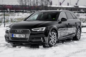 Black Audi A4 2017 in Riga, with an engine capacity of 2.00 L and mileage of 0 thousand km for 13555 €, photo 3 on AUTOMOTO.COM.LV