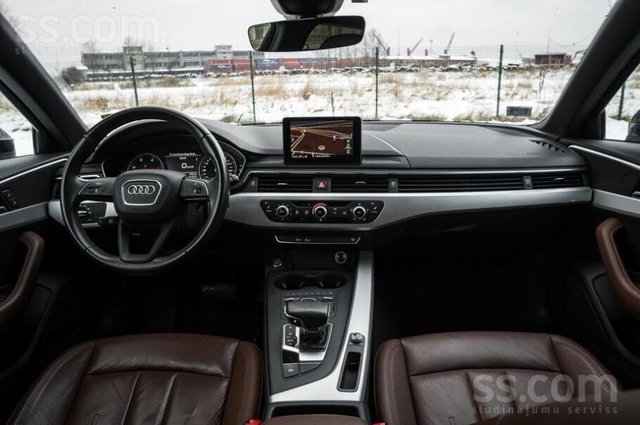 Black Audi A4 2017 in Riga, with an engine capacity of 2.00 L and mileage of 0 thousand km for 13555 €, photo 10 on AUTOMOTO.COM.LV