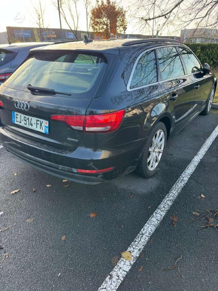 Black Audi A4 2017 in Vilnius, with an engine capacity of 1.97 L and mileage of 160 thousand km for 12999 €, photo 5 on AUTOMOTO.COM.LV