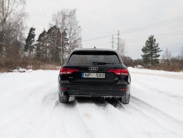 Black Audi A4 2017 in Riga, with an engine capacity of 2.00 L and mileage of 177 thousand km for 16600 €, photo 4 on AUTOMOTO.COM.LV