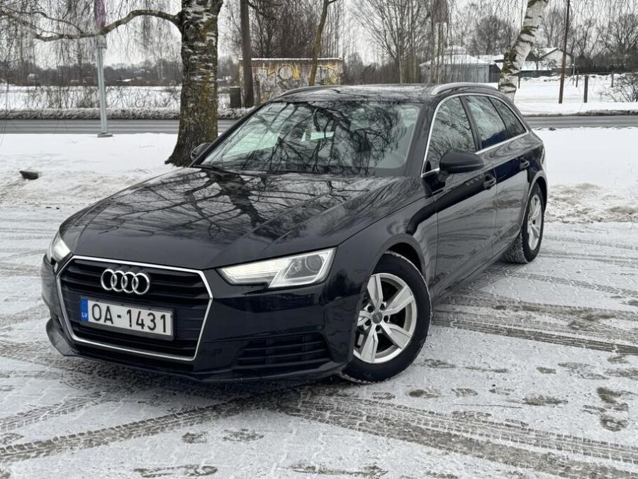 Black Audi A4 2017 in Riga, with an engine capacity of 2.00 L and mileage of 325 thousand km for 11500 €, photo 1 on AUTOMOTO.COM.LV