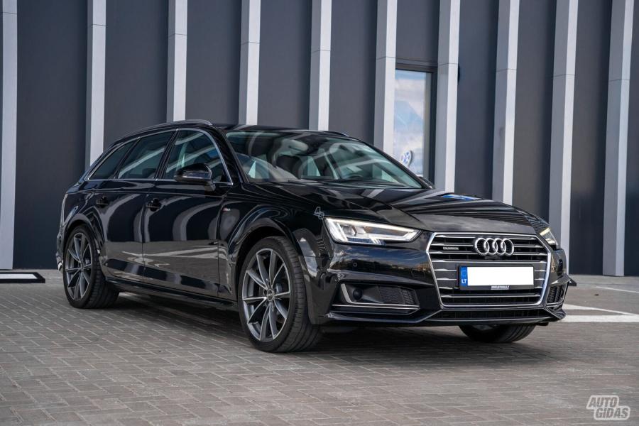 Melns Audi A4 2017 Viļņa, ar dzinēja tilpumu 2.00 L un nobraukumu 243 tūkst. km par 19100 €, foto 3 vietnē AUTOMOTO.COM.LV