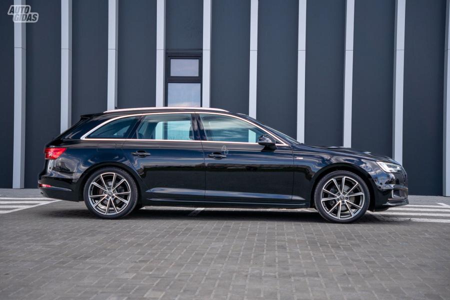 Melns Audi A4 2017 Viļņa, ar dzinēja tilpumu 2.00 L un nobraukumu 243 tūkst. km par 19100 €, foto 9 vietnē AUTOMOTO.COM.LV