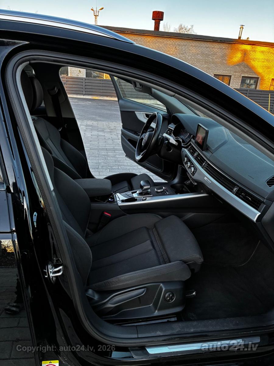 Black Audi A4 2017 in Tallinn, with an engine capacity of 2.00 L and mileage of 188 thousand km for 16300 €, photo 12 on AUTOMOTO.COM.LV