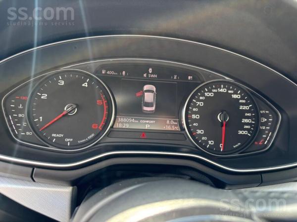Black Audi A4 2017 in Jelgava, with an engine capacity of 3.00 L and mileage of 388 thousand km for 11500 €, photo 10 on AUTOMOTO.COM.LV