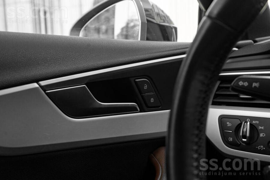 Melns Audi A4 2017 Rīga, ar dzinēja tilpumu 2.00 L un nobraukumu 265 tūkst. km par 11777 €, foto 20 vietnē AUTOMOTO.COM.LV