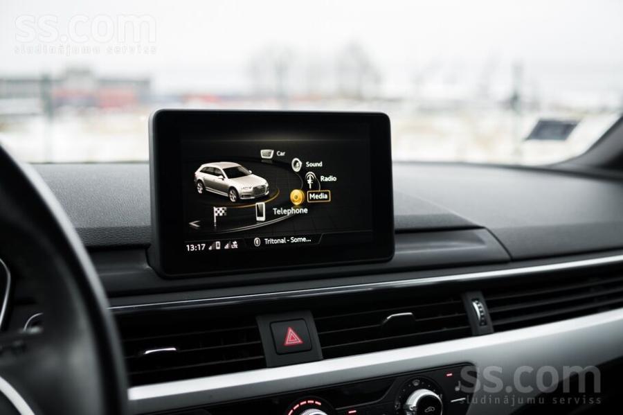 Black Audi A4 2017 in Riga, with an engine capacity of 2.00 L and mileage of 0 thousand km for 13555 €, photo 18 on AUTOMOTO.COM.LV