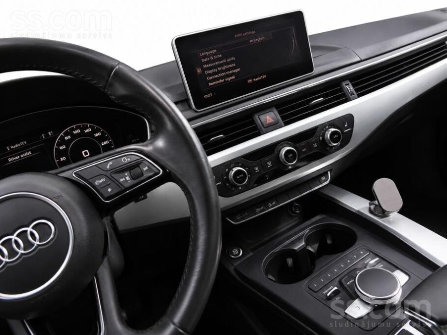 Black Audi A4 2017 in Riga, with an engine capacity of 2.00 L and mileage of 204 thousand km for 11900 €, photo 16 on AUTOMOTO.COM.LV