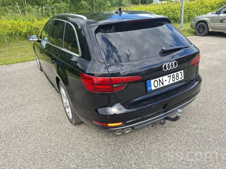 Black Audi A4 2017 in Limbazi, with an engine capacity of 2.00 L and mileage of 259 thousand km for 12900 €, photo 5 on AUTOMOTO.COM.LV