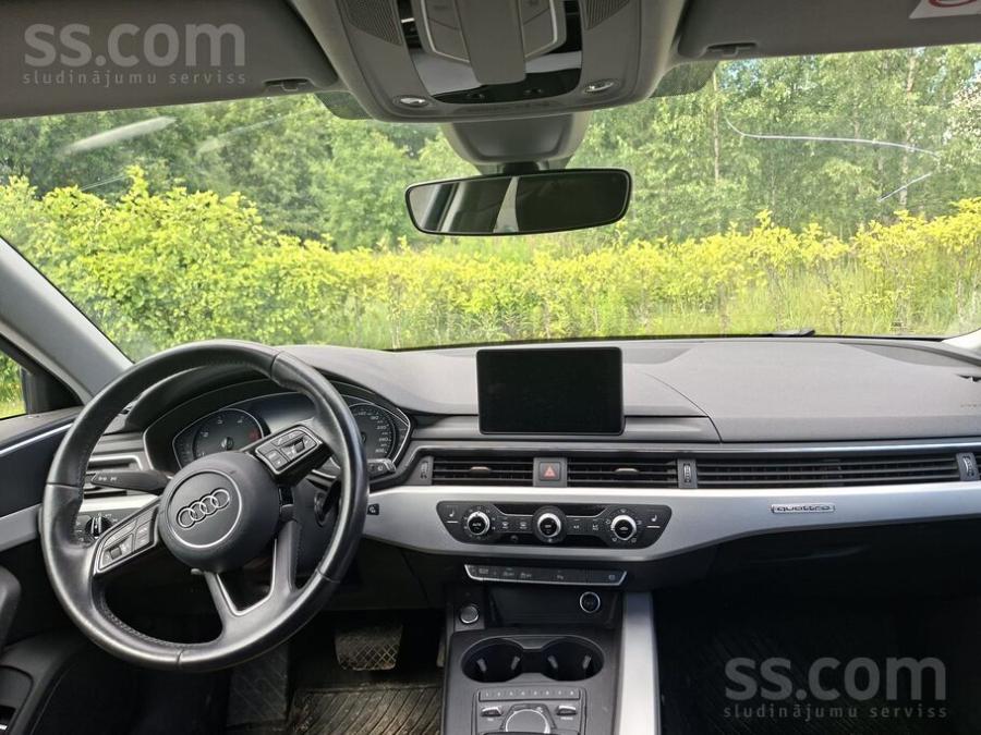 Black Audi A4 2017 in Limbazi, with an engine capacity of 2.00 L and mileage of 259 thousand km for 12900 €, photo 9 on AUTOMOTO.COM.LV