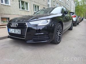 Black Audi A4 2017 in Riga, with an engine capacity of 2.00 L and mileage of 218 thousand km for 13999 €, photo  on AUTOMOTO.COM.LV