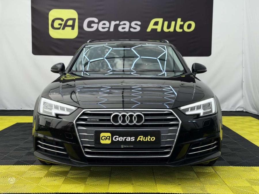 Black Audi A4 2017 in Vilnius, with an engine capacity of 1.97 L and mileage of 299 thousand km for 11950 €, photo 3 on AUTOMOTO.COM.LV
