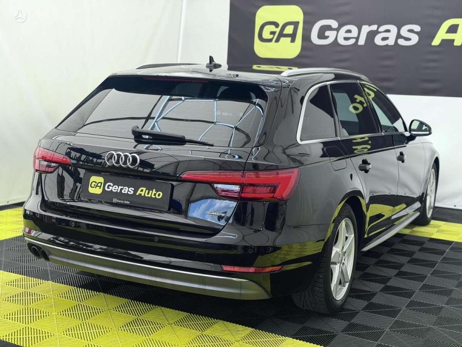 Black Audi A4 2017 in Vilnius, with an engine capacity of 1.97 L and mileage of 299 thousand km for 11950 €, photo 5 on AUTOMOTO.COM.LV