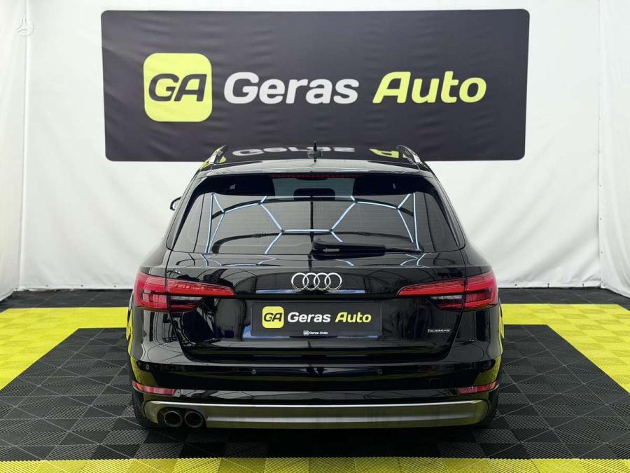 Black Audi A4 2017 in Vilnius, with an engine capacity of 1.97 L and mileage of 299 thousand km for 11950 €, photo 6 on AUTOMOTO.COM.LV