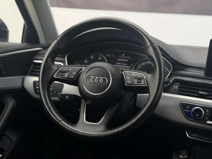 Black Audi A4 2017 in Vilnius, with an engine capacity of 1.97 L and mileage of 299 thousand km for 11950 €, photo 19 on AUTOMOTO.COM.LV