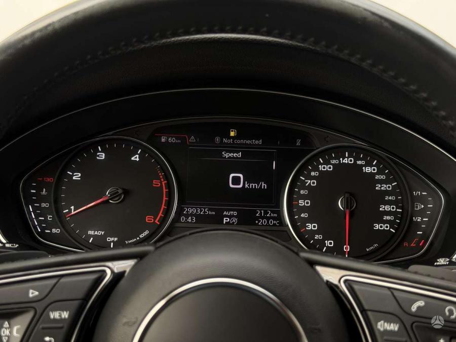 Black Audi A4 2017 in Vilnius, with an engine capacity of 1.97 L and mileage of 299 thousand km for 11950 €, photo 26 on AUTOMOTO.COM.LV