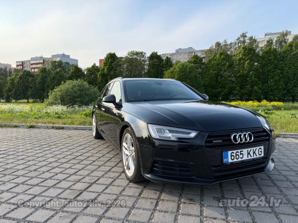 Black Audi A4 2017 in Tallinn, with an engine capacity of 3.00 L and mileage of 206 thousand km for 14899 €, photo 1 on AUTOMOTO.COM.LV