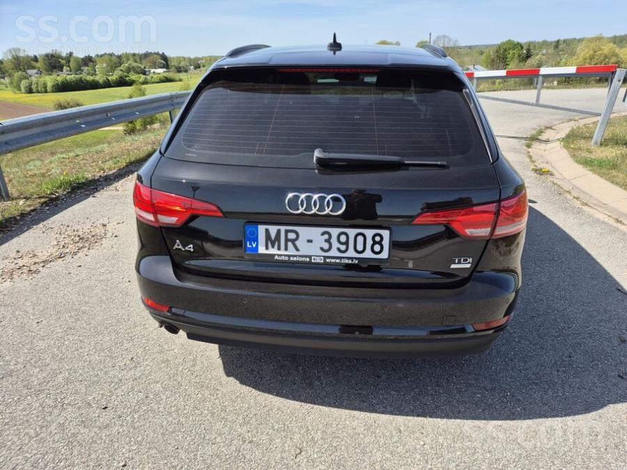 Black Audi A4 2017 in Riga, with an engine capacity of 2.00 L and mileage of 332 thousand km for 11500 €, photo 6 on AUTOMOTO.COM.LV