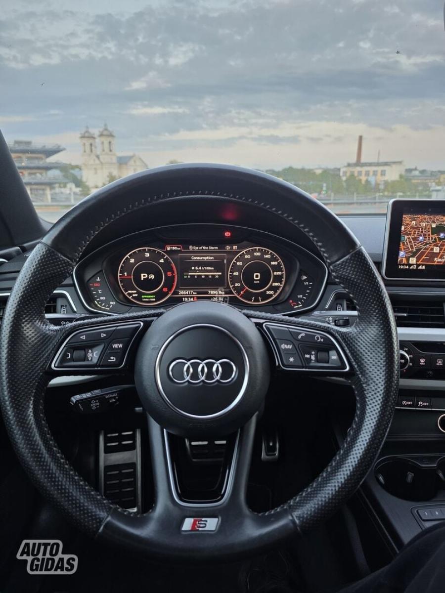 Black Audi A4 2017 in Kaunas, with an engine capacity of 2.00 L and mileage of 268 thousand km for 13700 €, photo 16 on AUTOMOTO.COM.LV