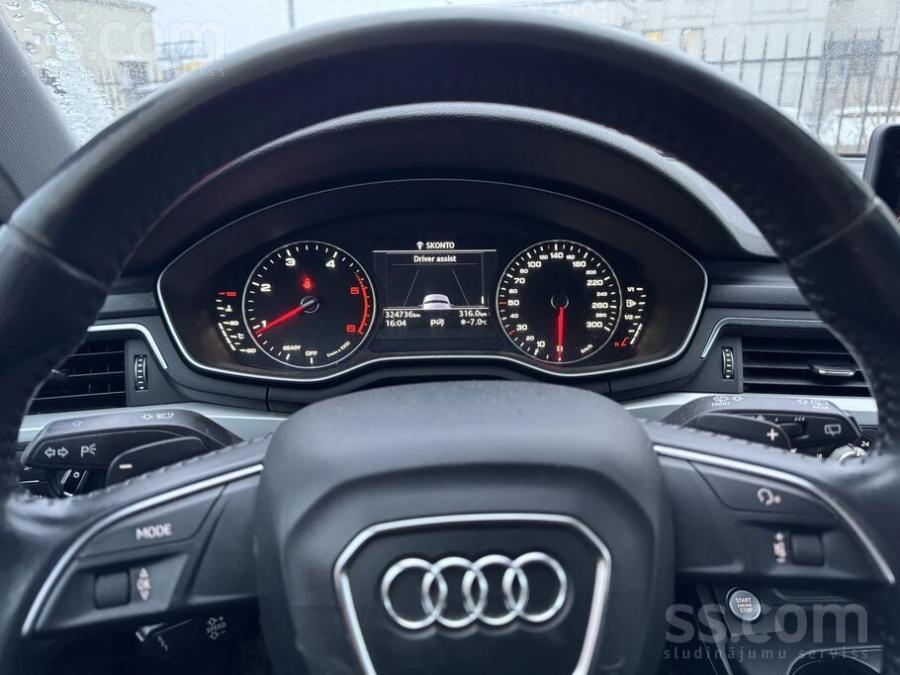 Melns Audi A4 2017 Rīga, ar dzinēja tilpumu 2.00 L un nobraukumu 325 tūkst. km par 9900 €, foto 10 vietnē AUTOMOTO.COM.LV