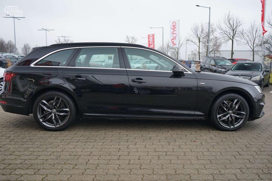Black Audi A4 2018 in Kaunas, with an engine capacity of 2.00 L and mileage of 51 thousand km for 28529 €, photo 3 on AUTOMOTO.COM.LV