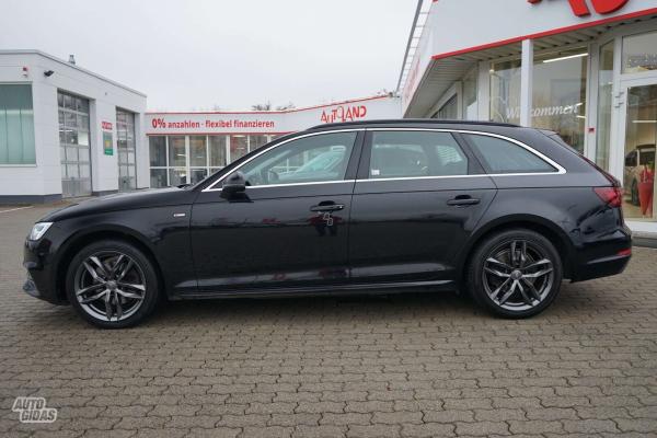 Black Audi A4 2018 in Kaunas, with an engine capacity of 2.00 L and mileage of 51 thousand km for 28529 €, photo 4 on AUTOMOTO.COM.LV