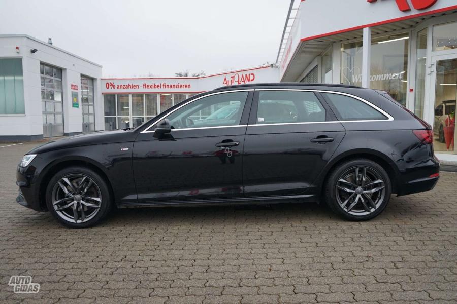 Black Audi A4 2018 in Kaunas, with an engine capacity of 2.00 L and mileage of 51 thousand km for 28529 €, photo 4 on AUTOMOTO.COM.LV