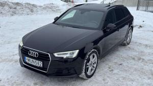 Melns Audi A4 2018 Kauņa, ar dzinēja tilpumu 1.97 L un nobraukumu 284 tūkst. km par 18750 €, foto  vietnē AUTOMOTO.COM.LV