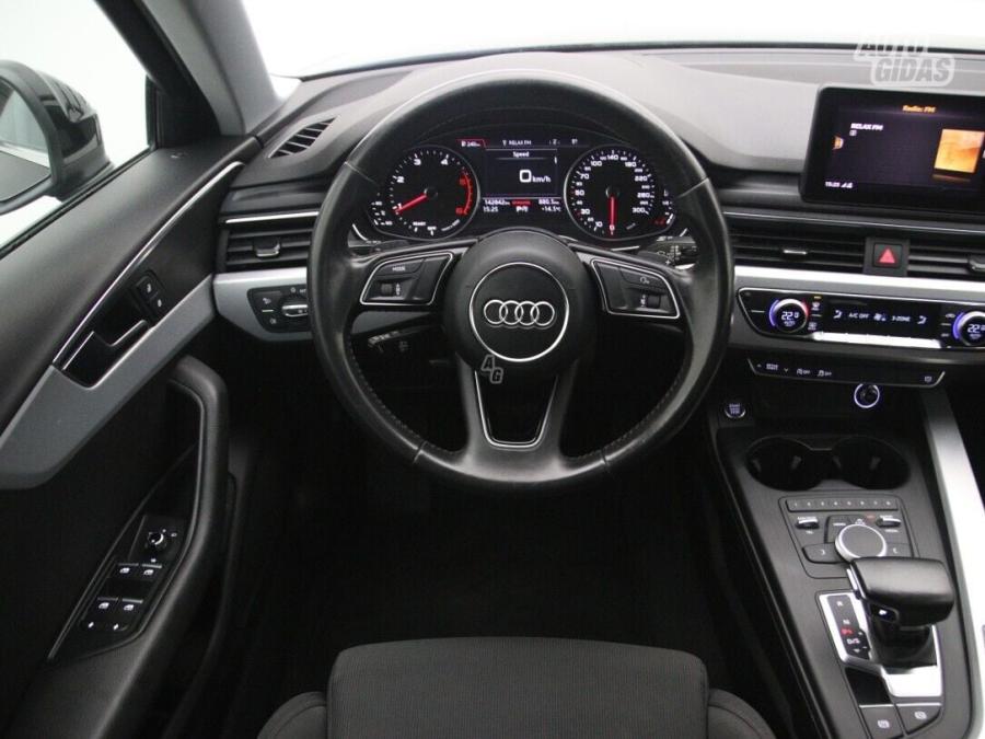 Black Audi A4 2018 in Vilnius, with an engine capacity of 2.00 L and mileage of 143 thousand km for 16699 €, photo 17 on AUTOMOTO.COM.LV