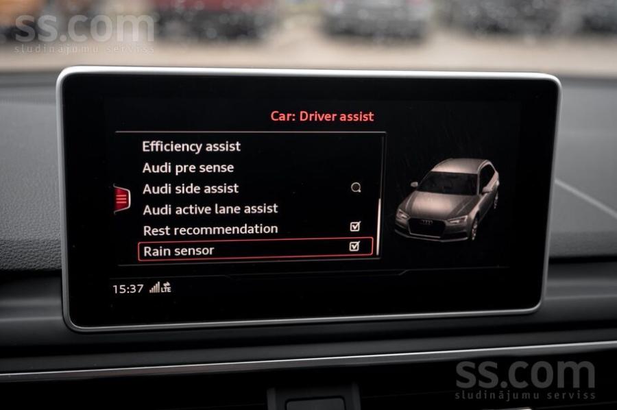 Melns Audi A4 2018 Tukums, ar dzinēja tilpumu 2.00 L un nobraukumu 254 tūkst. km par 13950 €, foto 25 vietnē AUTOMOTO.COM.LV