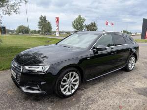 Black Audi A4 2018 in Riga, with an engine capacity of 2.00 L and mileage of 170 thousand km for 13350 €, photo  on AUTOMOTO.COM.LV